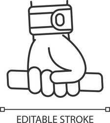 Wrist wraps icon Royalty Free Vector Image - VectorStock