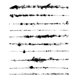 Set of different grunge brushes Royalty Free Vector Image