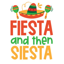 Fiesta lettering template Royalty Free Vector Image