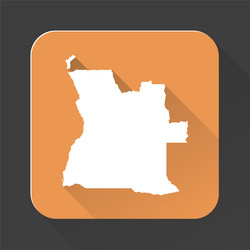 Highly detailed angola map with borders isolated Vector Image