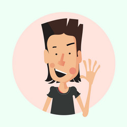 Simple cartoon avatar Royalty Free Vector Image