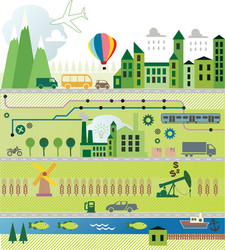 Cartoon map Royalty Free Vector Image - VectorStock