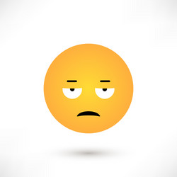 Emoticon for expressing emotion joy with smile Vector Image