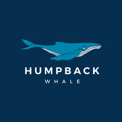 Whale logo icon Royalty Free Vector Image - VectorStock