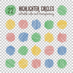 Hand drawn question marks on highlight spots set Vector Image