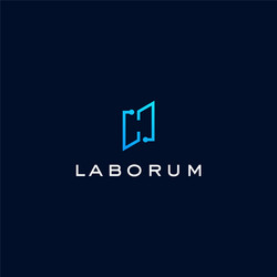 Abstract blue spark tech logo design Royalty Free Vector