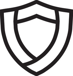 Shield graphic design template isolated Royalty Free Vector