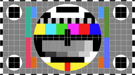 Tv colour bars test card screen smpte television Vector Image