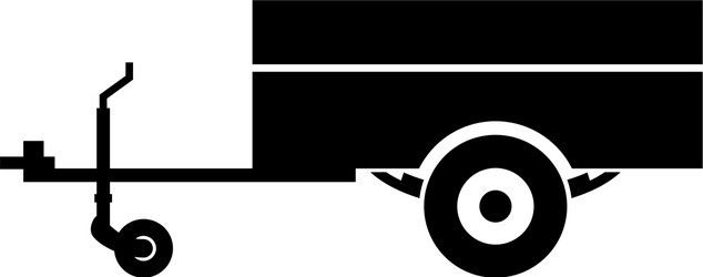 Cargo utility trailer Royalty Free Vector Image