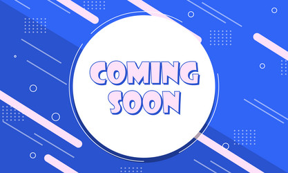 Coming soon banner background with simple color Vector Image