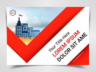 Print advertising ready template a4 size design Vector Image