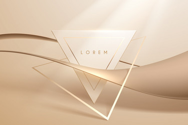 Abstract hourglass with gold glow effect Vector Image