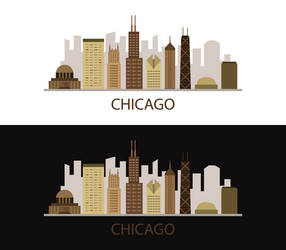 Chicago icon in on white background Royalty Free Vector