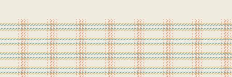 Gender neutral seamless plaid border Royalty Free Vector