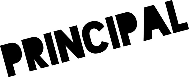 Principal rubber stamp Royalty Free Vector Image