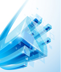 3d bright abstract background Royalty Free Vector Image