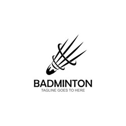 Badminton logo icon design templatebadminton Vector Image