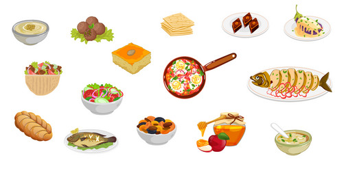 Middle eastern cuisine Royalty Free Vector Image