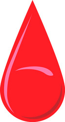 Crying blood drop cartoon mascot character Vector Image