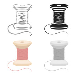 Thread spool design isolated on white background Vector Image