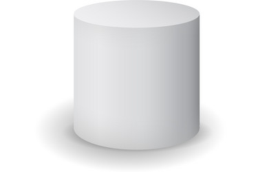 White Cylinder Stand Royalty Free Vector Image