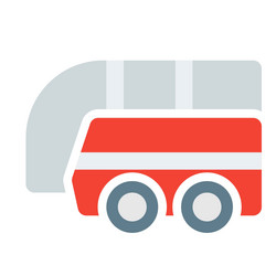 Public bus rapid mode of transportation Royalty Free Vector