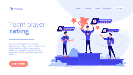 Sports rating system concept Royalty Free Vector Image