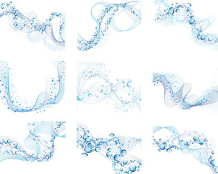 Water font liquid drop letters Royalty Free Vector Image