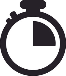 5 minutes timer stopwatch or countdown icon time Vector Image