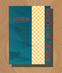 Flyer design template - brochure - annual report Vector Image