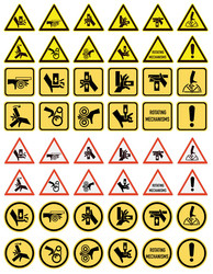 Mechanical Hazard Sign