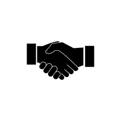 Handshake icon business handshake contact Vector Image