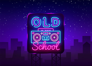 Big collection neon sing retro music neon symbols Vector Image
