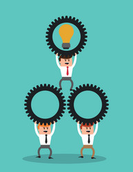 Project and strategy design businessman cartoon Vector Image