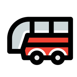 Public bus rapid mode of transportation Royalty Free Vector