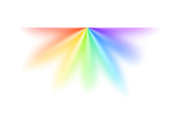 Realistic rainbow spectrum Royalty Free Vector Image