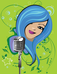 Singer Cartoon Vector Images (over 9,800)