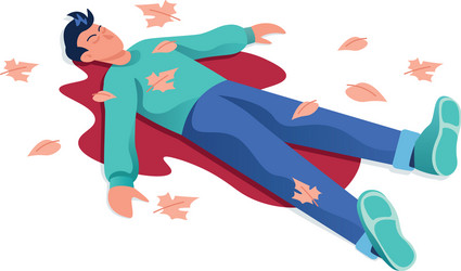 A Man Dead Body Cartoon Vector Images (over 1,100)