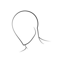 Hand drawn human head Royalty Free Vector Image