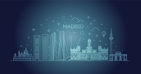 Madrid Skyline Vector Images (over 480)
