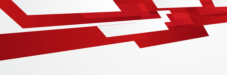Modern simple red and white abstract banner Vector Image