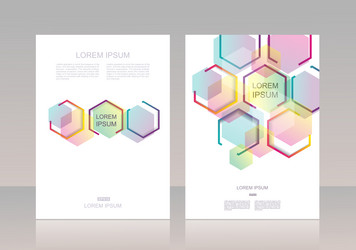 Brochure template layout design abstract Vector Image