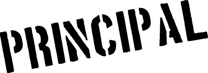 Principal rubber stamp Royalty Free Vector Image