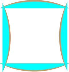 Gold and red border simple clip art Royalty Free Vector