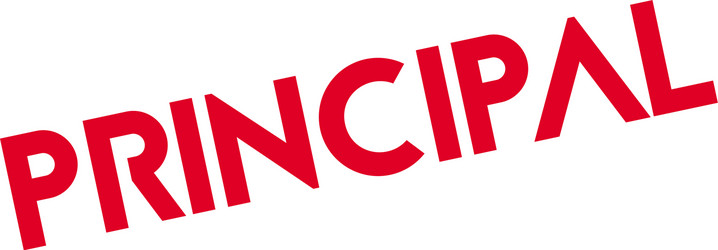 Principal rubber stamp Royalty Free Vector Image