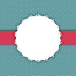 Retro frame on cute background Royalty Free Vector Image