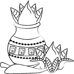 Kalash Line Art