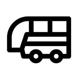 Public bus rapid mode of transportation Royalty Free Vector