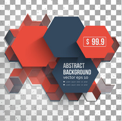 Color background abstract polygon triangle Vector Image