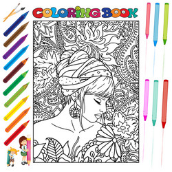 Coloring book Royalty Free Vector Image - VectorStock